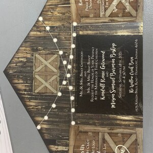 Elegant Rustic Barn Wedding Invitation With Folding Doors and - Etsy