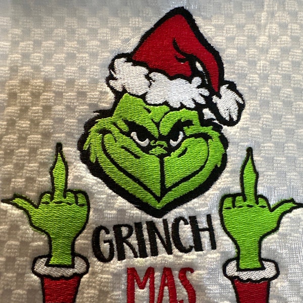 Grinch Middle Finger Machine Embroidery Design, Embroidery Patterns ...