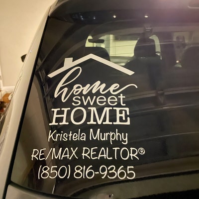 Real Estate Ask Me About Real Estate Car Decal With Custom ...