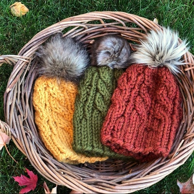 Aspen Hat KNITTING PATTERN Chunky Knit Women's Hat - Etsy