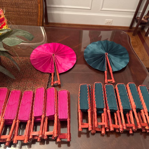 Solid Color Hand Fans, Africa Fan , Ankara Print, African Print Fans ...