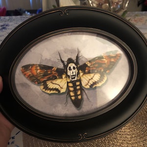 Silence of the Lambs Death Head Moth Hannibal Framed Art Print by ...