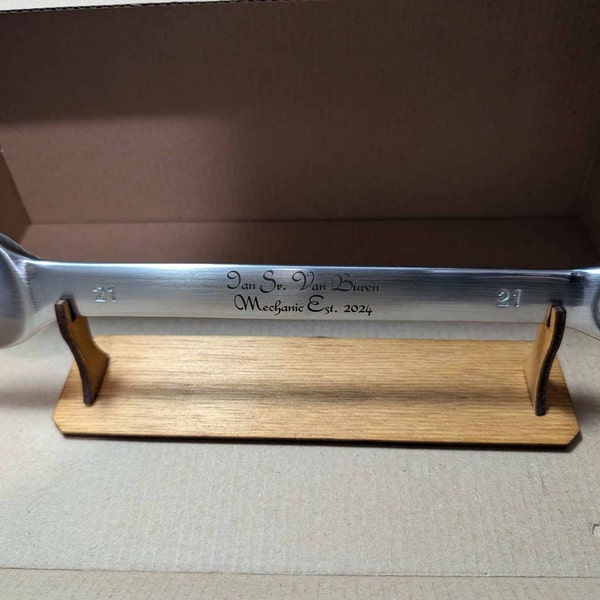 Engraved Wrench, Custom Engraved Text or Logo, Personalized Design ...