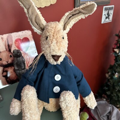 Primitive Bunny Grungy Bunny Handmade Bunny Primitive Handmade Bunny ...