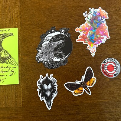 Fatal Fashion Gibson Girl Mushroom Women Gloss Vinyl Sticker Sheet 9pcs ...