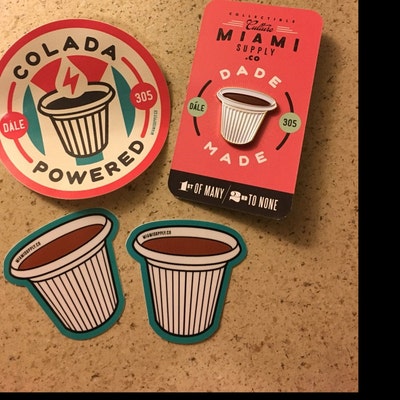 Mixed 3-pack of Stickers: Miami Cuban Coffee Cafecito Stickers - Etsy