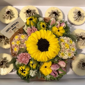 5 Sets Cake Flower Gift Boxes With 5 Pcs Small Clear Cake Boxes,for ...