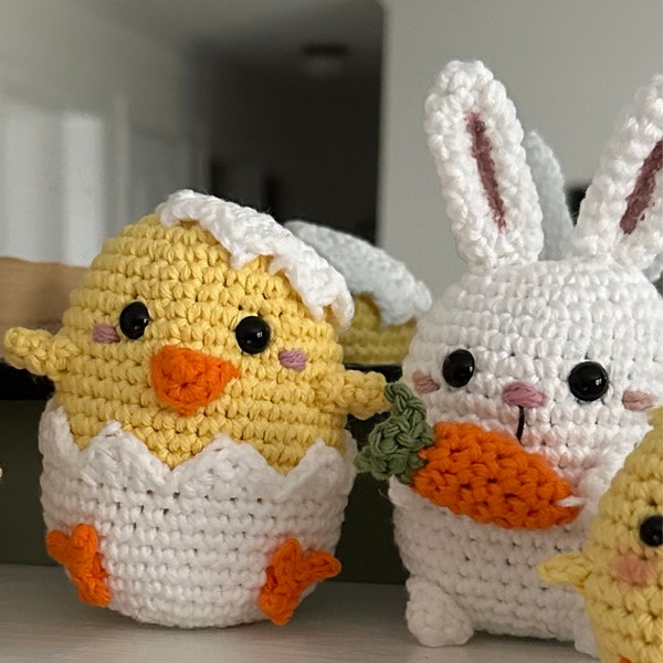 Crochet Pattern [PDF] - Chick in Egg | Chick Amigurumi | Easter Chick ...