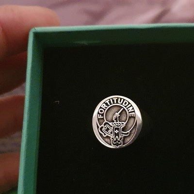 Scottish Clan Anderson Crest Ring, Family Crest Rings, Custom Family ...