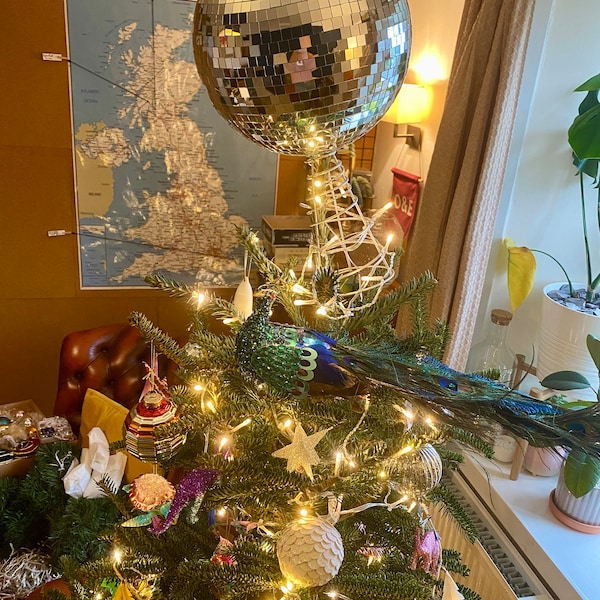 Disco Ball Christmas Tree Topper - Etsy