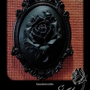 Handmade Baroque Framed Rose Goth Needleminder Protect Your - Etsy
