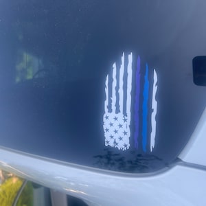 Back the Blue Vinyl Decal,thin Blue Line Decal,back the Blue Decal,blue ...