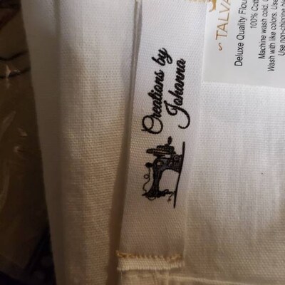 2550mm Custom Sewing Label, Logo or Text Fold Tags, Personalized Brand ...