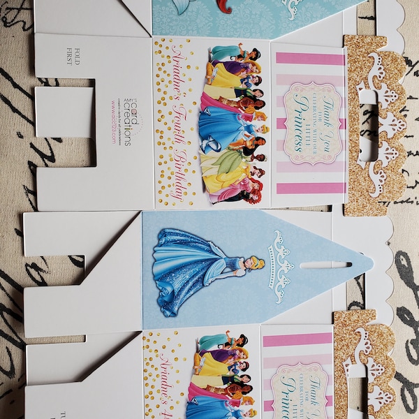 Disney Princess Birthday Personalized Party Favor Box, 8 Count, Goody ...