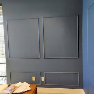 Decorative Wainscot Panel Wall Moulding Design Ready Cut - Etsy