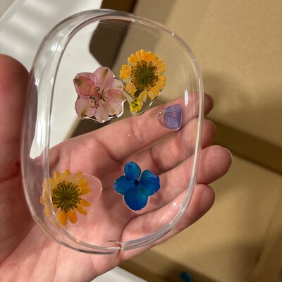 Pink Heart Airpods Max Case, Pink Cute AirPod Max Case, Handmade,heart ...