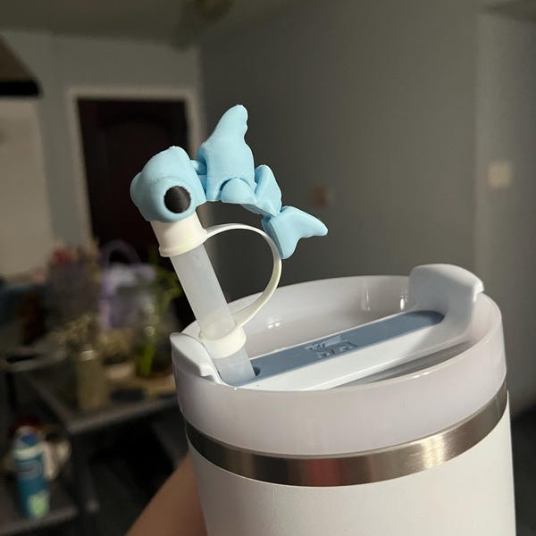 Hammerhead Shark Straw Toppers/ Charms Straw Buddies for Stanley ...