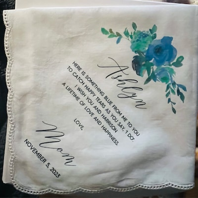 Groom Hankerchief From Mother of the Bride-wedding Handkerchief-print ...