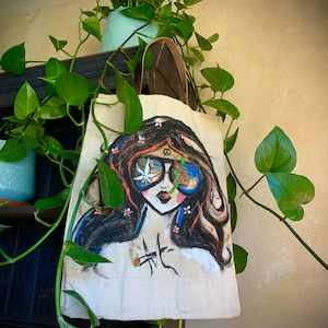 Original Large Acrylic Pot Head Girl, "may" - Etsy