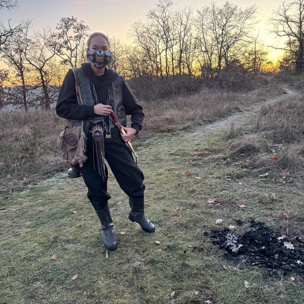 Post Apocalyptic Cyberpunk Scavenger Rig Backpack - Water, Oxygen ...