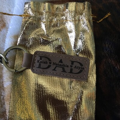Personalized Dad Keychain, New Dad Gift, Engraved Dad Keychain, Fathers ...