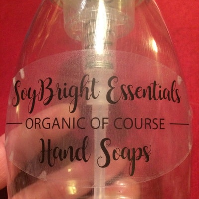 20 CUSTOM CLEAR Oval Sticker, Glossy Clear Label, Etsy Shop Product ...