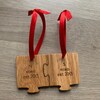 Personalised Two Piece Jigsaw Decoration Set - Puzzle Piece Christmas ...