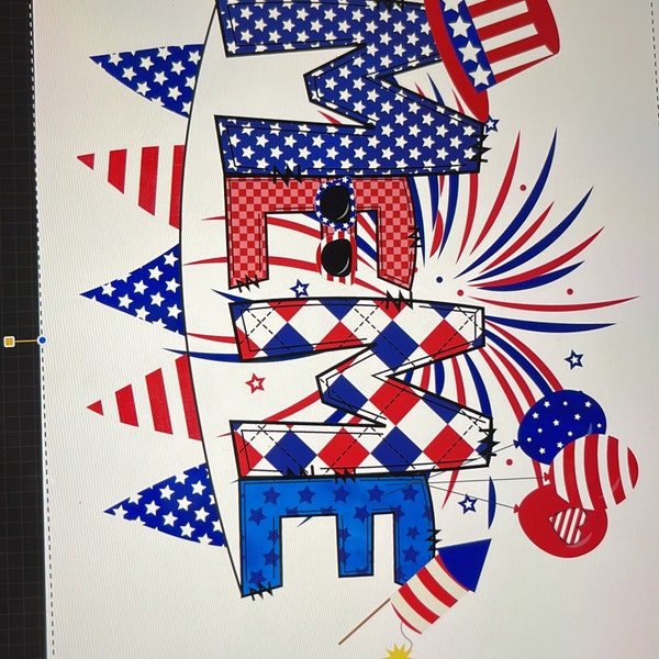 Patriotic Doodle Alphabet Bundle, 4th of July PNG Letters, Numbers ...