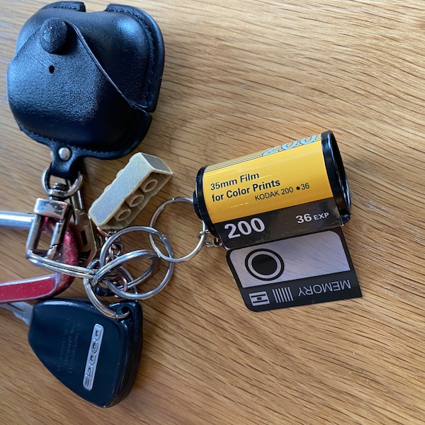 10-40 Photos Keychain Film Roll, Personalized Camera Film Roll Keyring ...