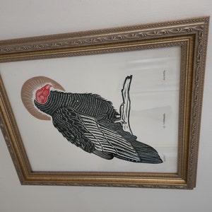 Crab Party Linocut Block Print Crustacean Ocean Life - Etsy