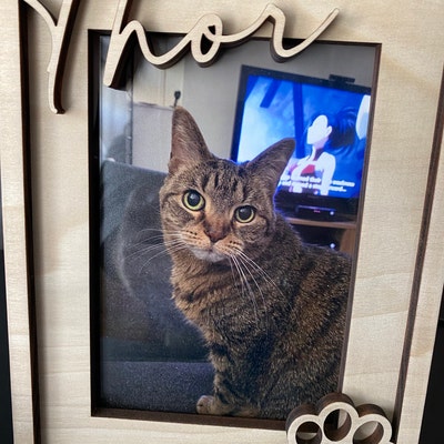 Personalized Cat Frame Custom Cat Name Picture Frame Gifts for Cat ...