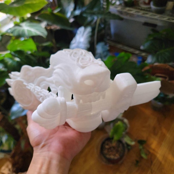 Unpainted Sauroposeidon Statue Dinosaur Model Collector Decor Gift 3D ...