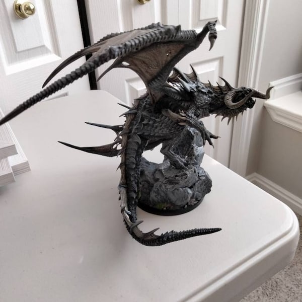 Black Dragon Miniature - Rescale Miniatures - Dnd Miniatures - Role ...