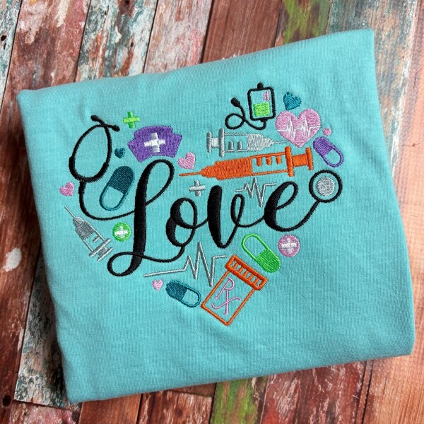 Nurse Machine Embroidery Design Set, Frontline Worker Embroidery ...