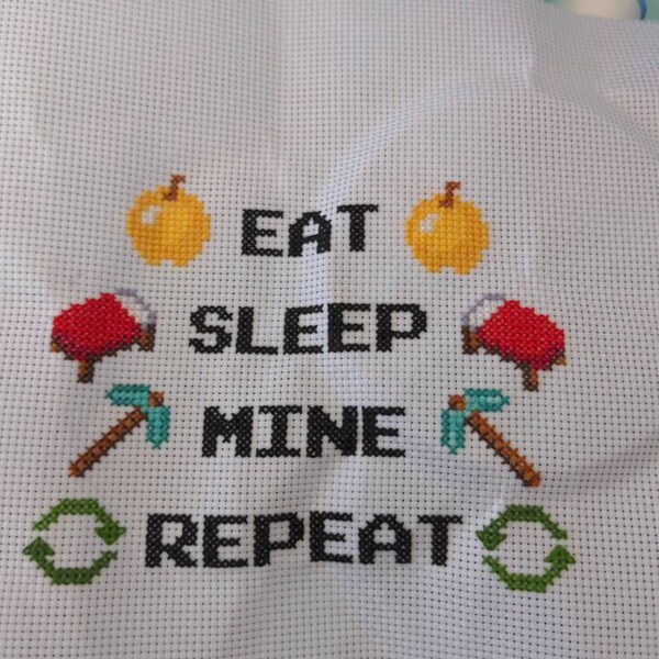 Minecraft Gaming Cross Stitch Pattern - PDF Download - Etsy