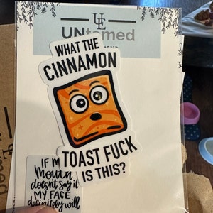 Cinnamon Funny Stickers Sarcasm Stickers Sarcastic - Etsy
