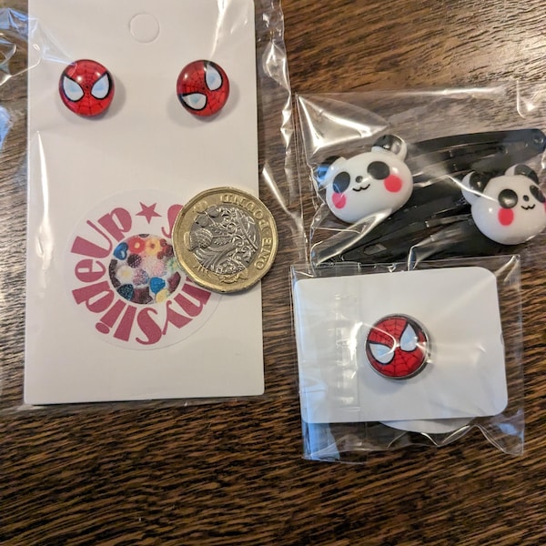 Apple Snap Hair Clips Pack of 2 Red - Etsy