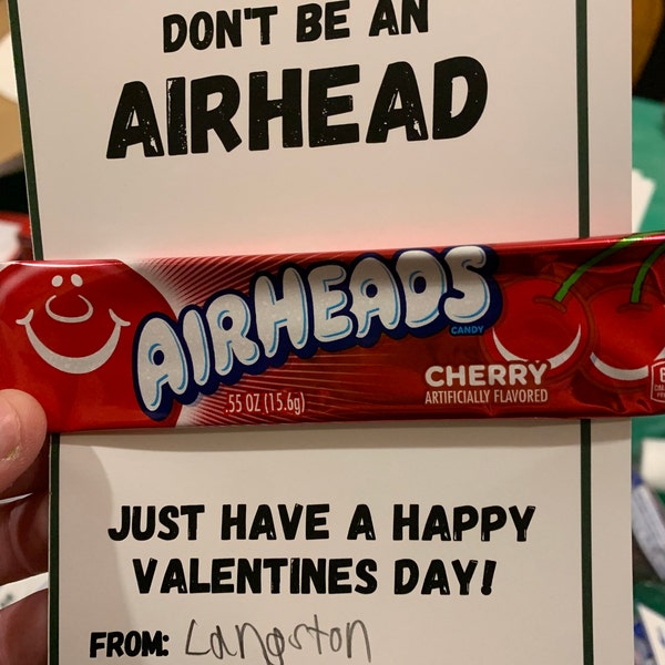 Candy Funny Valentine Cards for Kids, Valentine Printable Kids ...