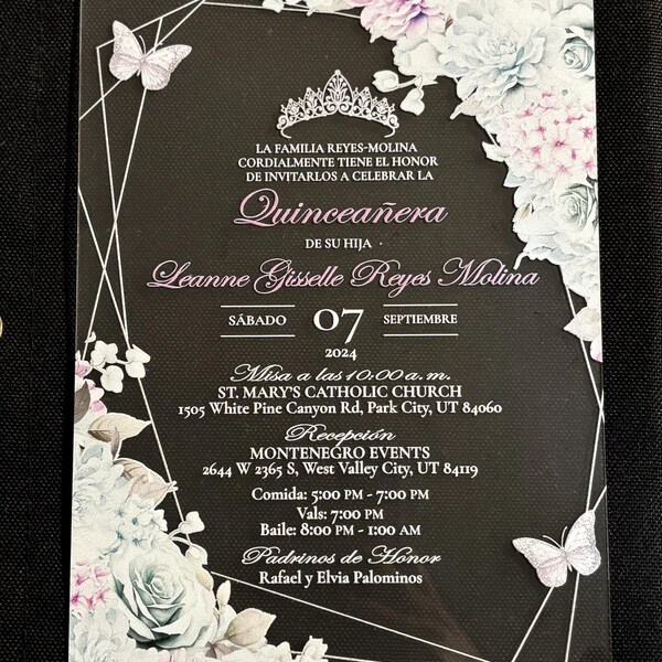 Custom Acrylic Quinceañera Welcome Sign 18x24 Classic Gold Writing ...