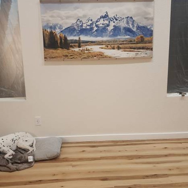 Yellowstone Geological Chart Wall Hanging, Wood Poster Hanger, Canvas ...