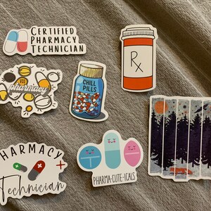 Any 10 Stickers, Choose Your Own Sticker Pack, Pharmacy Stickers ...