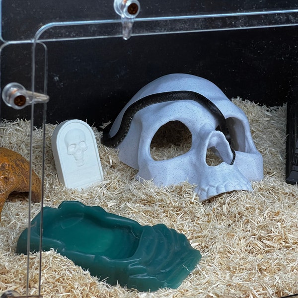 Skull Reptile Hide - Arachnid Hide - Lizard, Spider, Turtle House ...