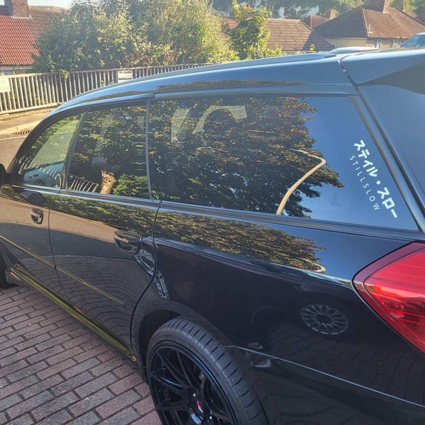 Still Slow JDM Transparent Slap Sticker Window Sticker Katakana - Etsy