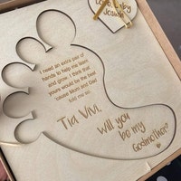 Godparents Godmother Godfather Invitation, Godparents Proposal, Will ...