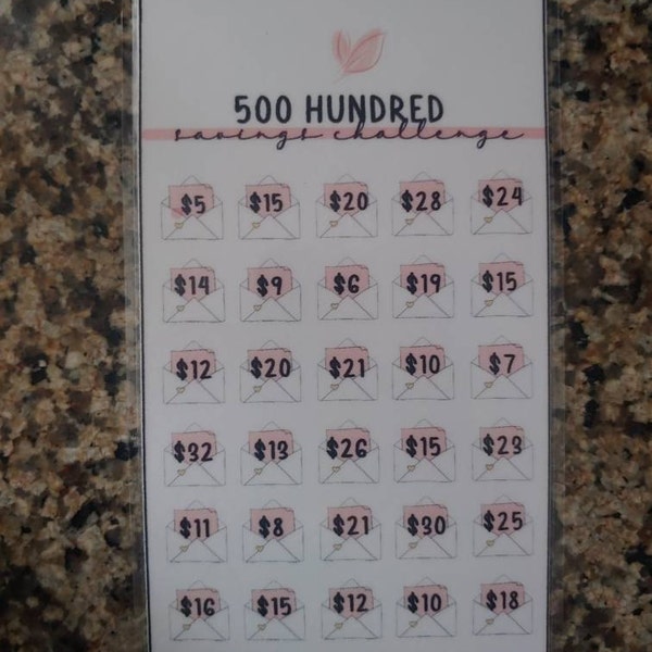 Digital- 500 Hundred Challenge - Etsy