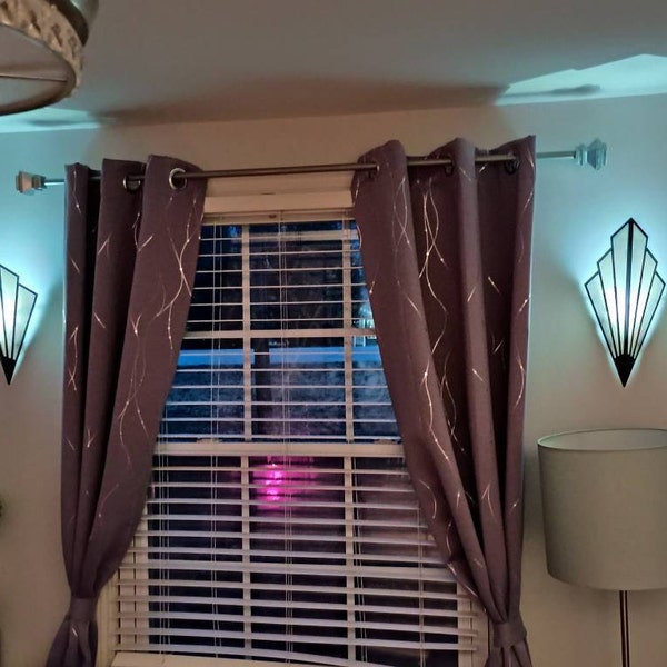 Battery Powered Art Deco Wall Sconce | Made in USA - Etsy