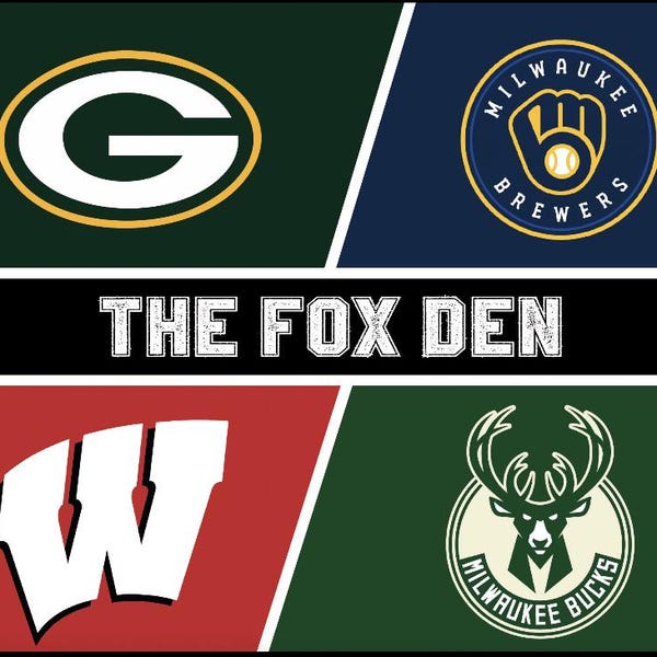 Personalized FAN CAVE Sign With 4 Sports Team Logos | Custom Art Print ...