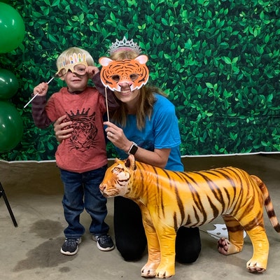 Iguana Lizard Printable Animal Mask Halloween Costume Green Giant ...