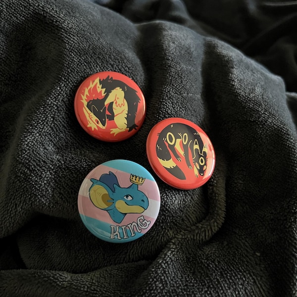 1.5" Pokemon Buttons - Etsy