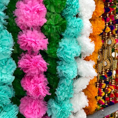 8X8 Feet Artificial Marigold Flower Net Backdrop Decoration - Etsy